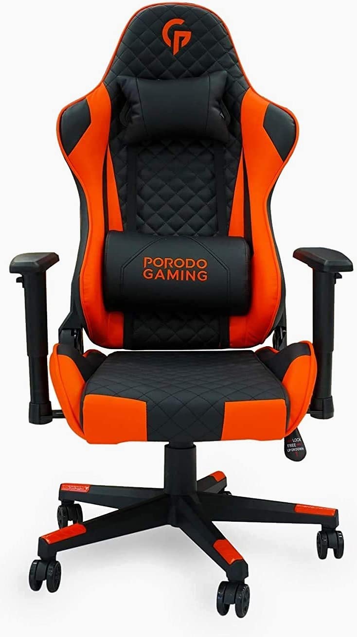 Professional Gaming Chair by Porodo Gaming, Adjustable Back - زود شاپ