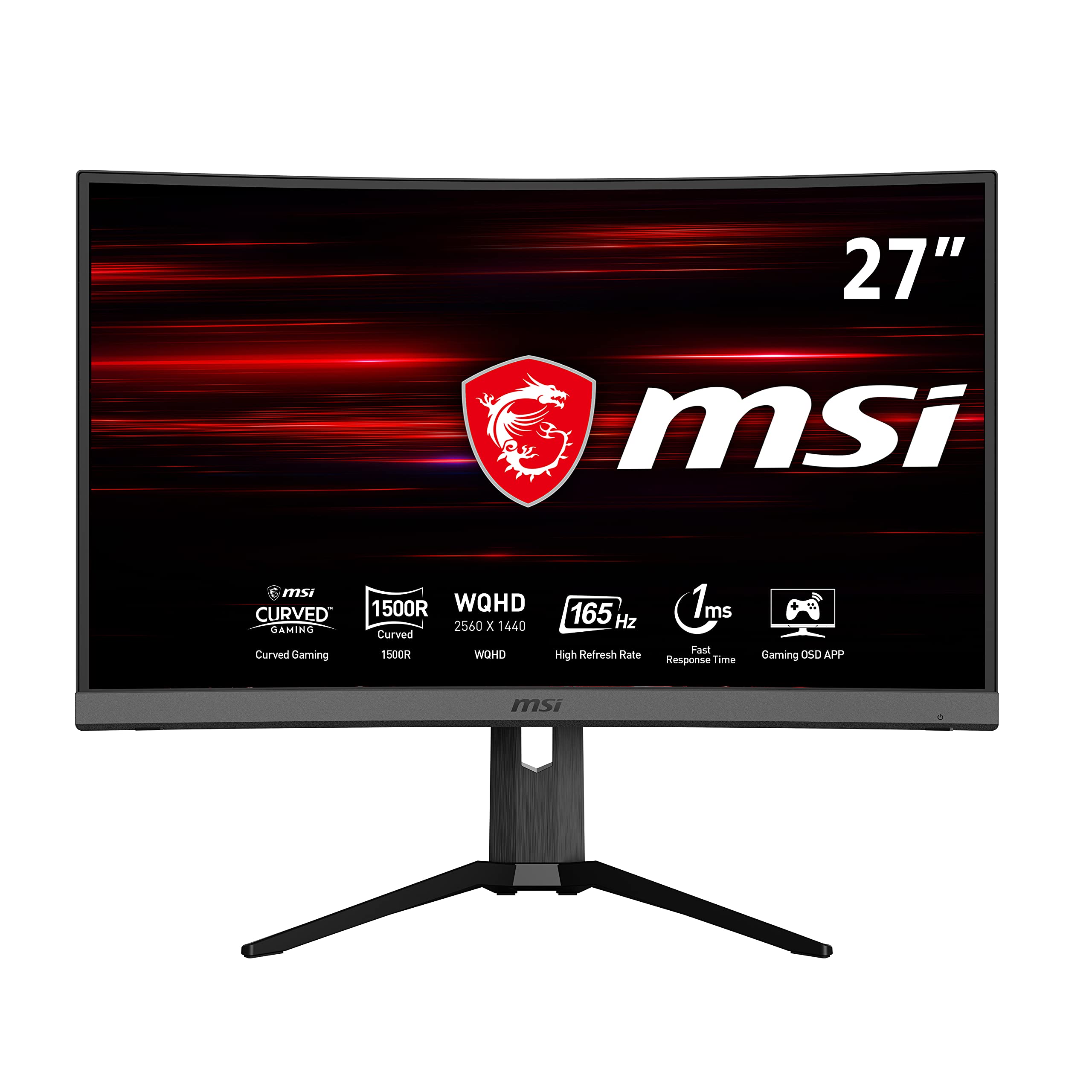 MSI Optix MAG272CQR Curved Gaming Monitor - 27 Inch, 16:9 W - زود شاپ